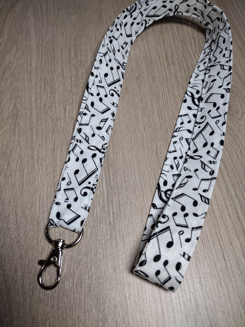 Music Themed Lanyards Music Notes ID Badge Holder - Your Choice! - Etsy