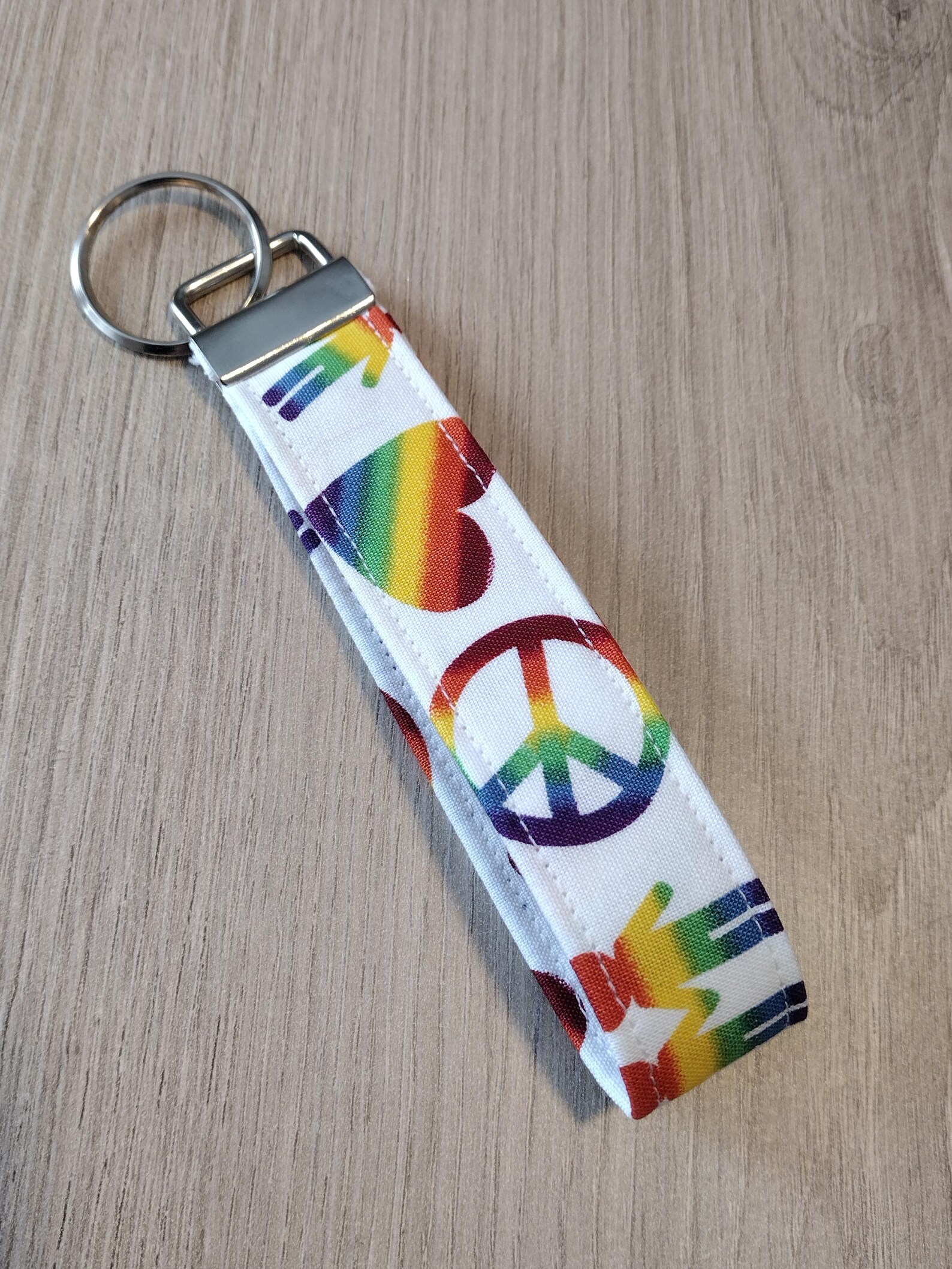 Pride Month Key Fob LGBTQ Key Chain Rainbows Wristlet - Multiple ...