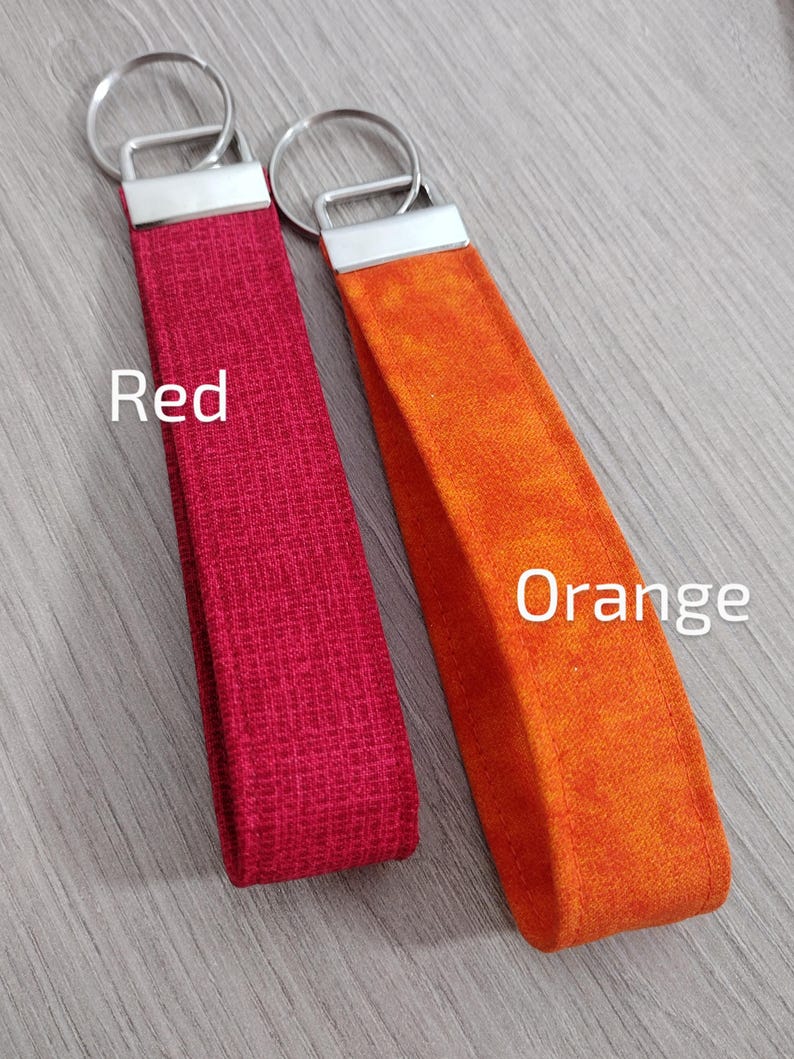 Colorful Cotton Fabric Key Fob Wristlet - Handmade - Etsy