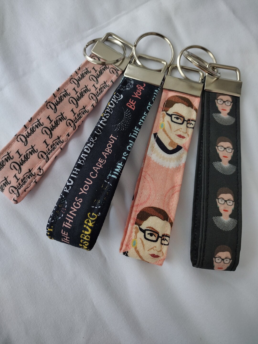 RBG I Dissent Key Fob - Be the Change Key Chain - RBG Wristlet - Etsy