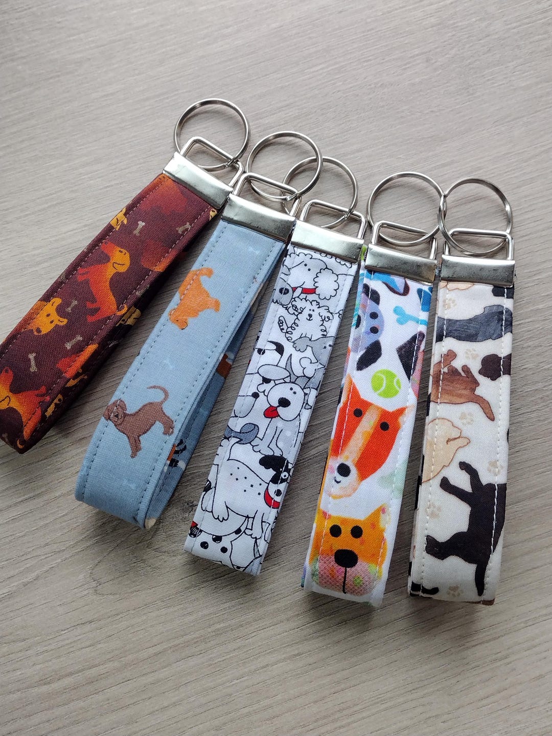 Dogs Key Fobs - Cute Puppy Key Chain - Doggie Wristlet - Series 2 ...