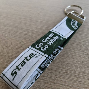 MSU Key Fobs - Spartan Wristlets - Four Choices! - Etsy