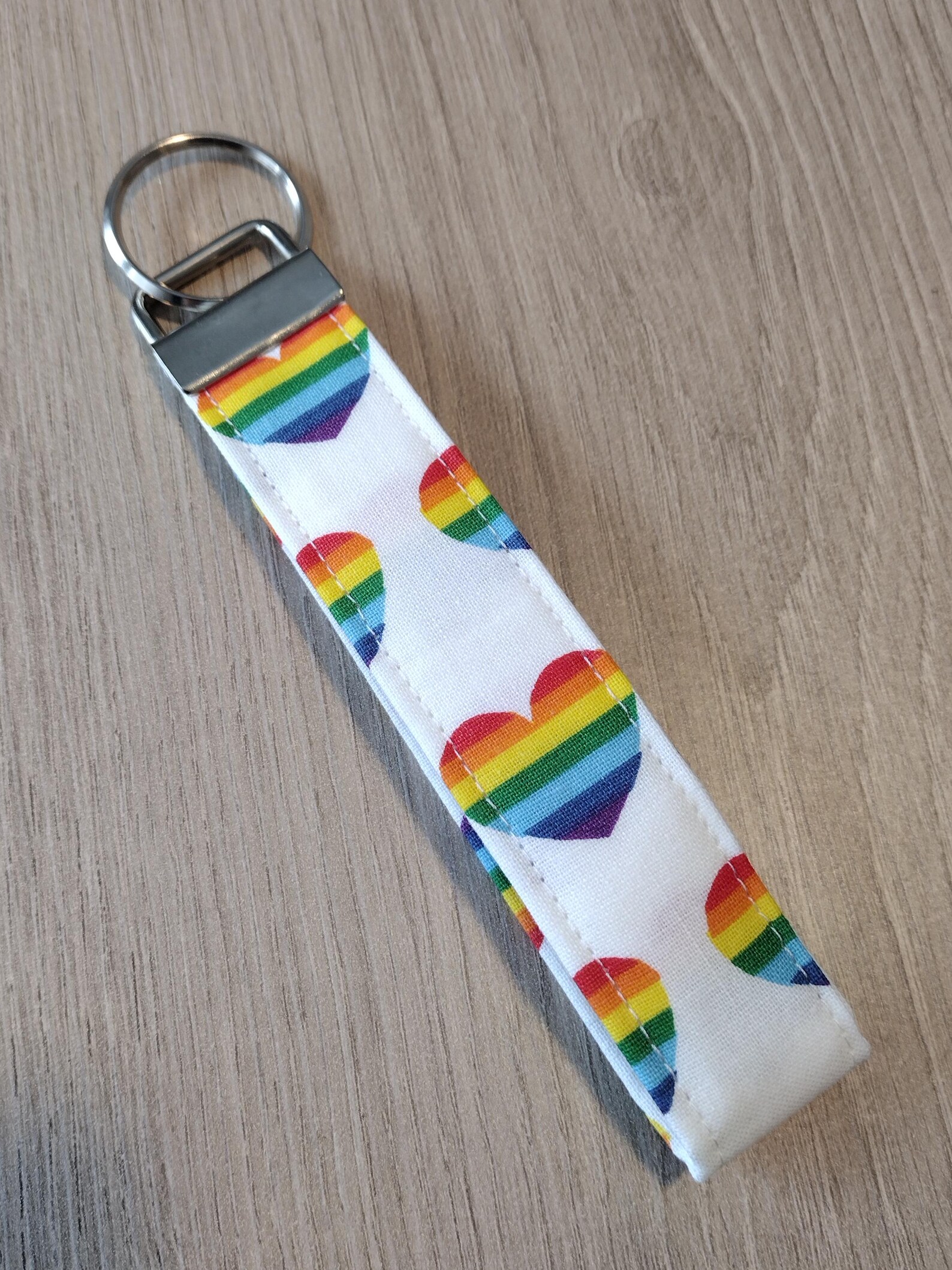 Pride Month Key Fob LGBTQ Key Chain Rainbows Wristlet - Multiple ...