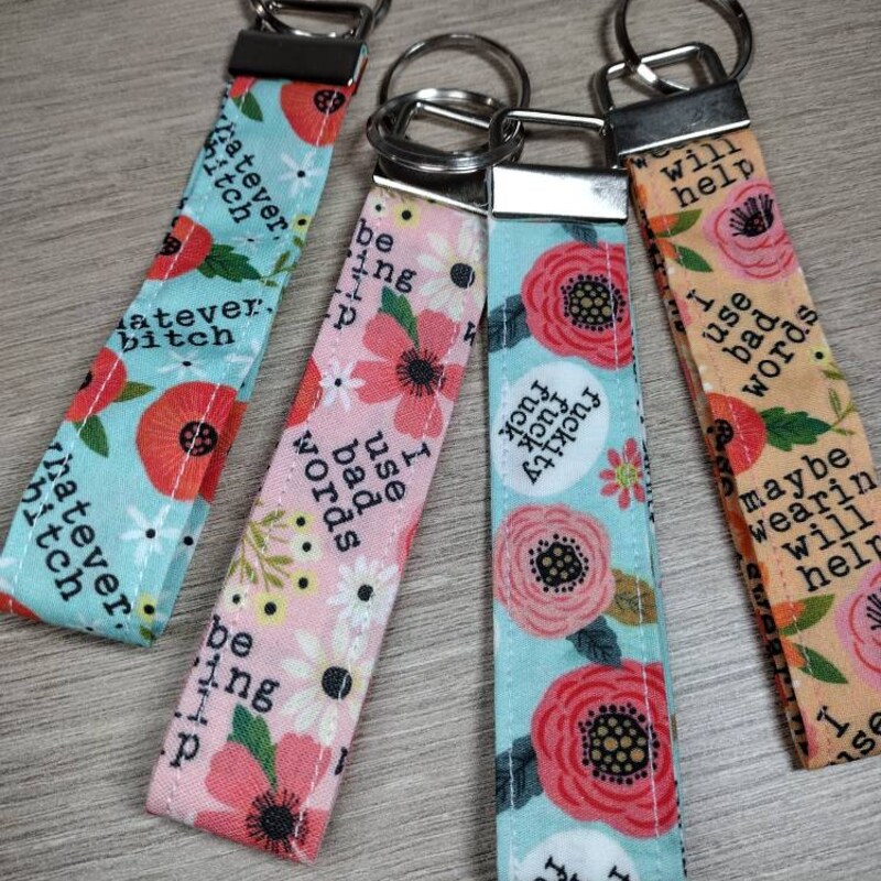 Key Fob With Words - Etsy