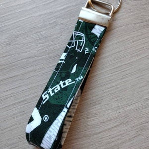 MSU Key Fobs - Spartan Wristlets - Four Choices! - Etsy