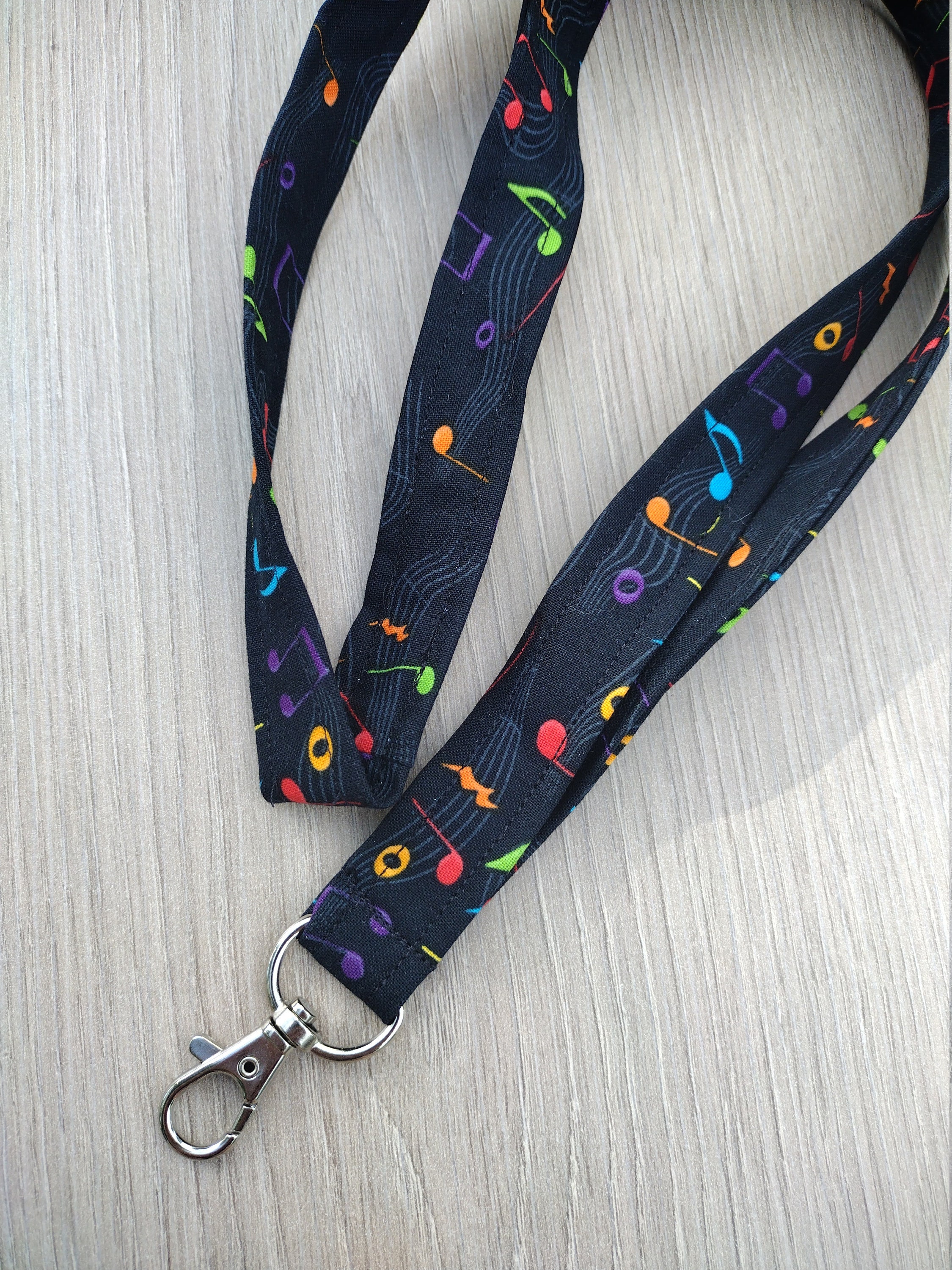 Music Themed Lanyards Music Notes ID Badge Holder - Your Choice! - Etsy