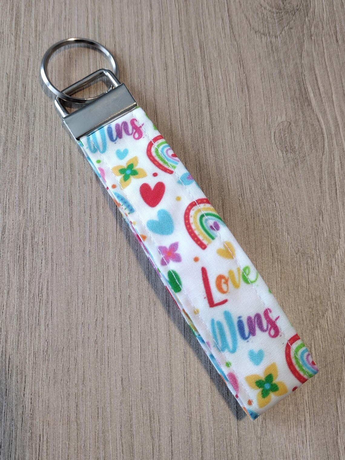 Pride Month Key Fob LGBTQ Key Chain Rainbows Wristlet - Multiple ...