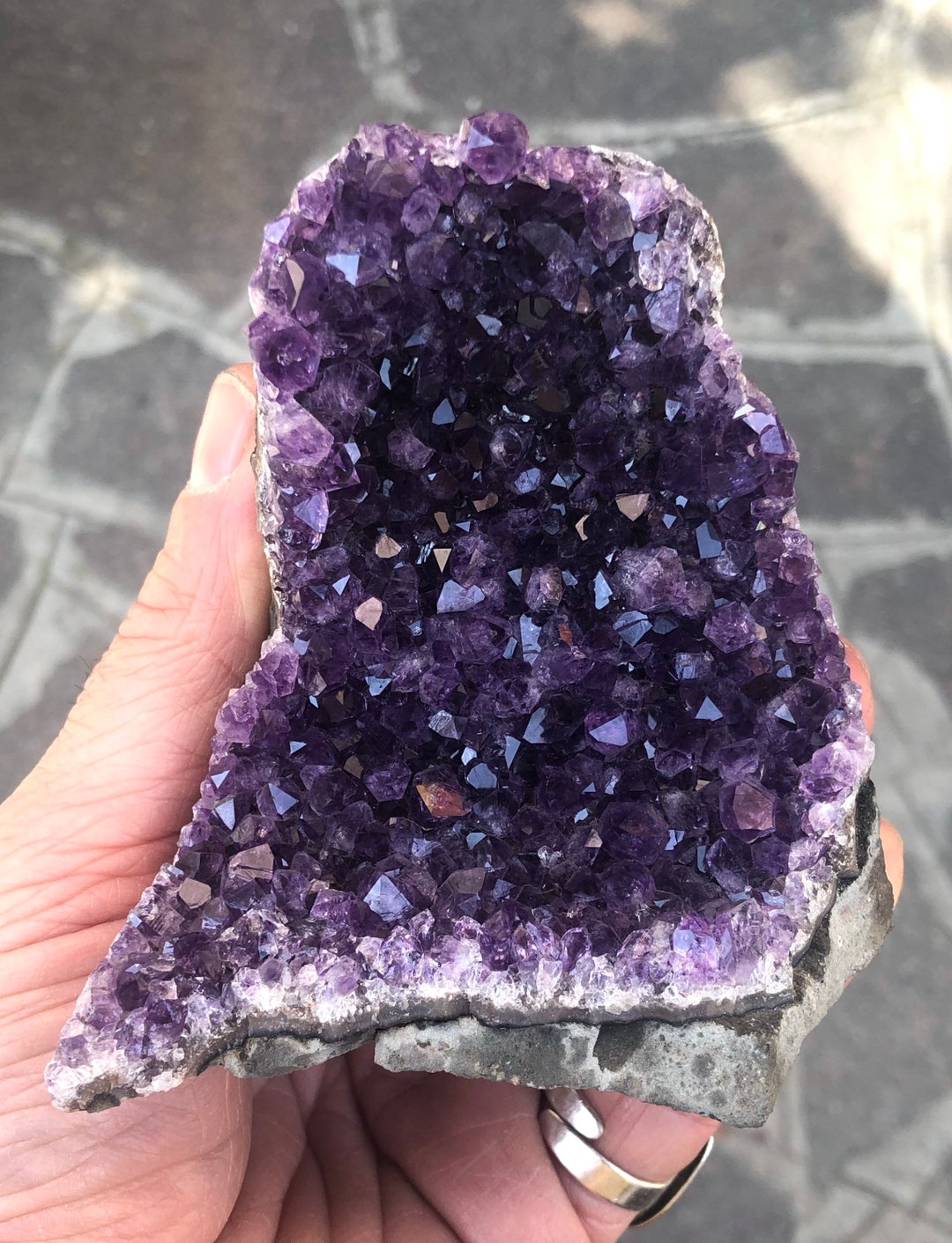 Amethyst Quartz Geode Crystals Cm. 8x7x7 Natural Www ...