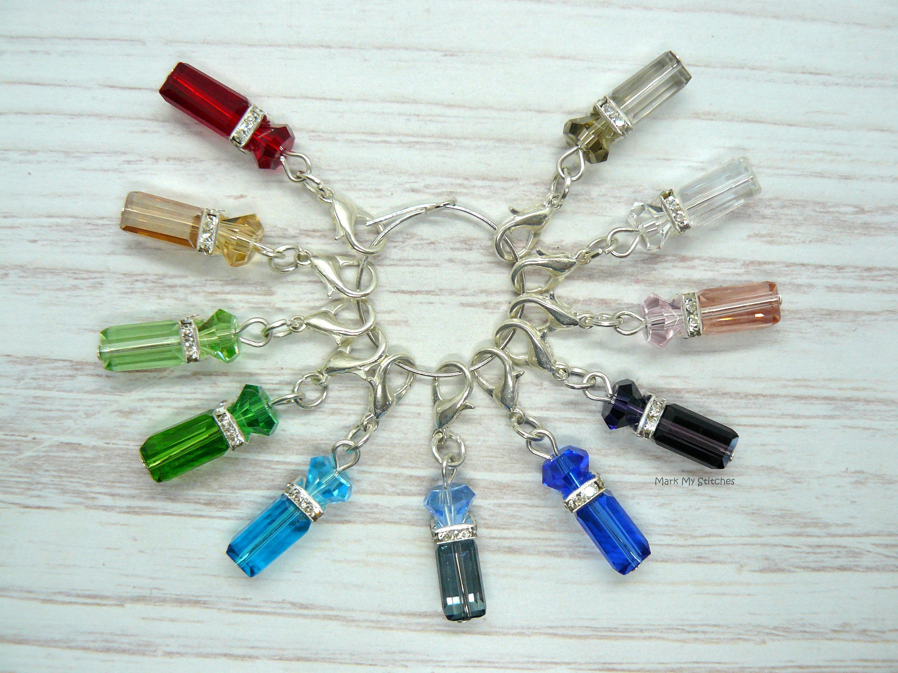 Zipper Pull : Crystal 1 Perfume/Potion Bottle Charm Progress - Etsy.de