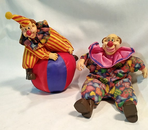 SALE Vintage Russ & Berrie Co Corkles and Cosmo Clowns | Etsy
