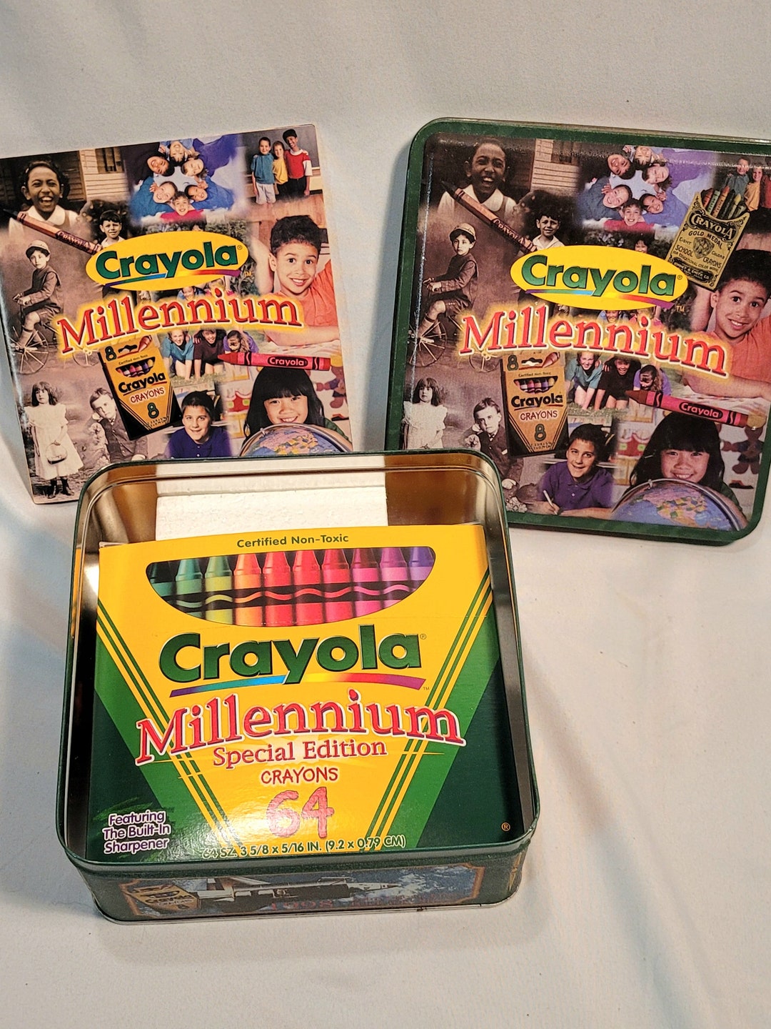 Crayola 1999 Millennium Tin Complete - New Never Used - No Shrink Wrap ...