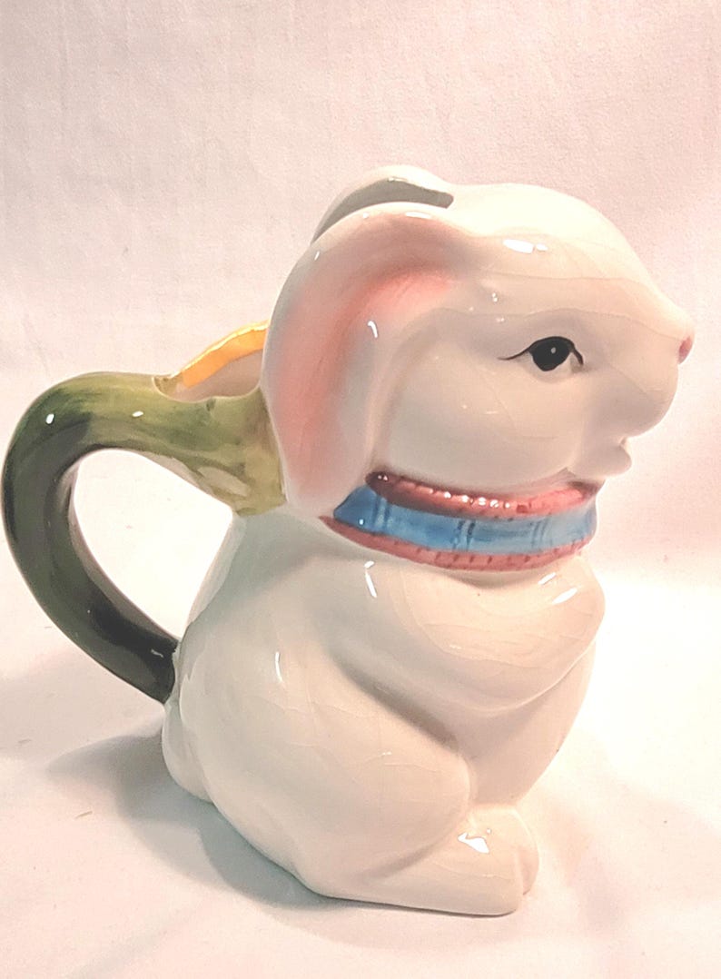 Secret Garden Milk Pitcher Bunny - Vintage - 1.5 Cups - Etsy