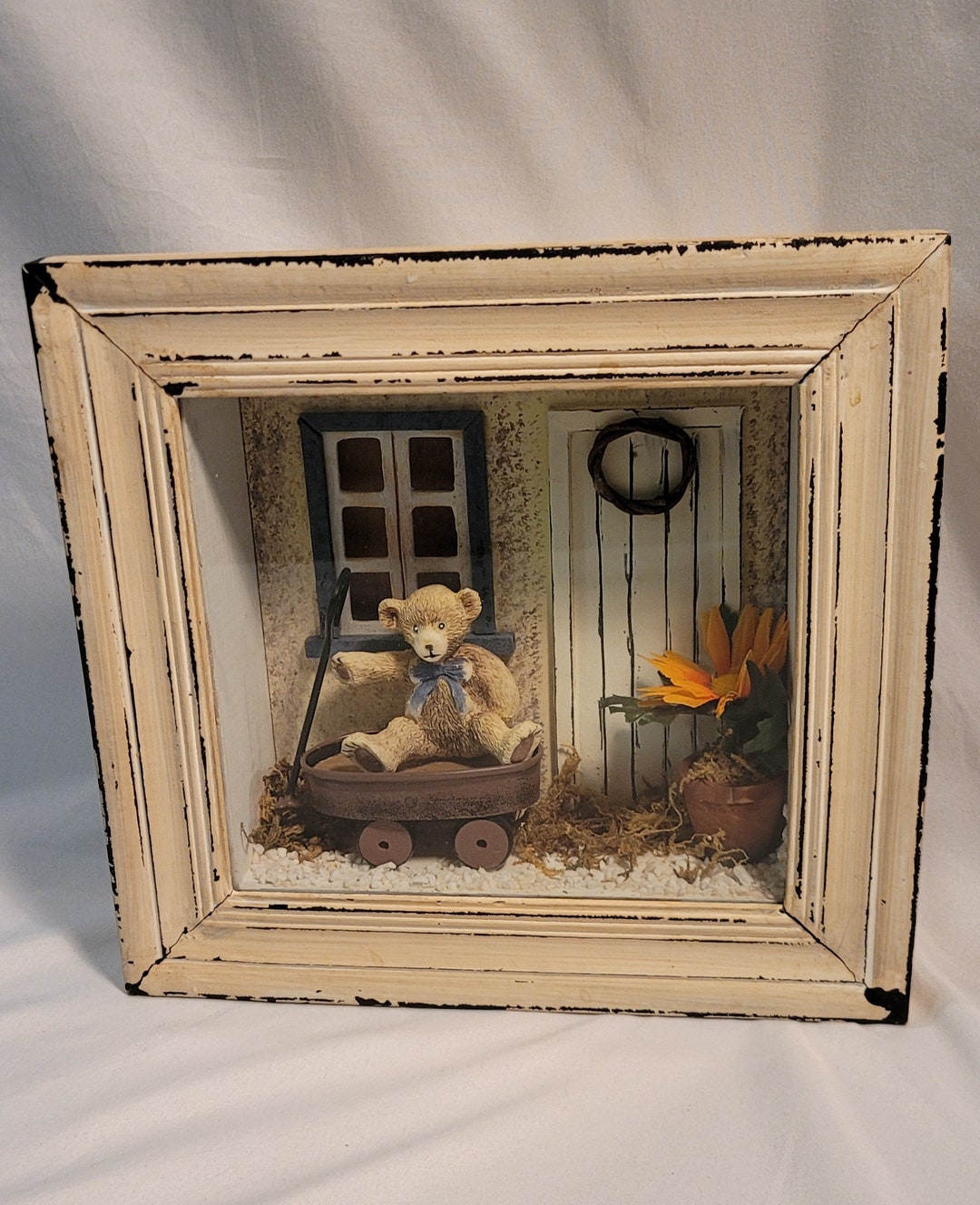 Teddy Bear Shadow Box Vintage Shower Gift Nursery Decor - Etsy