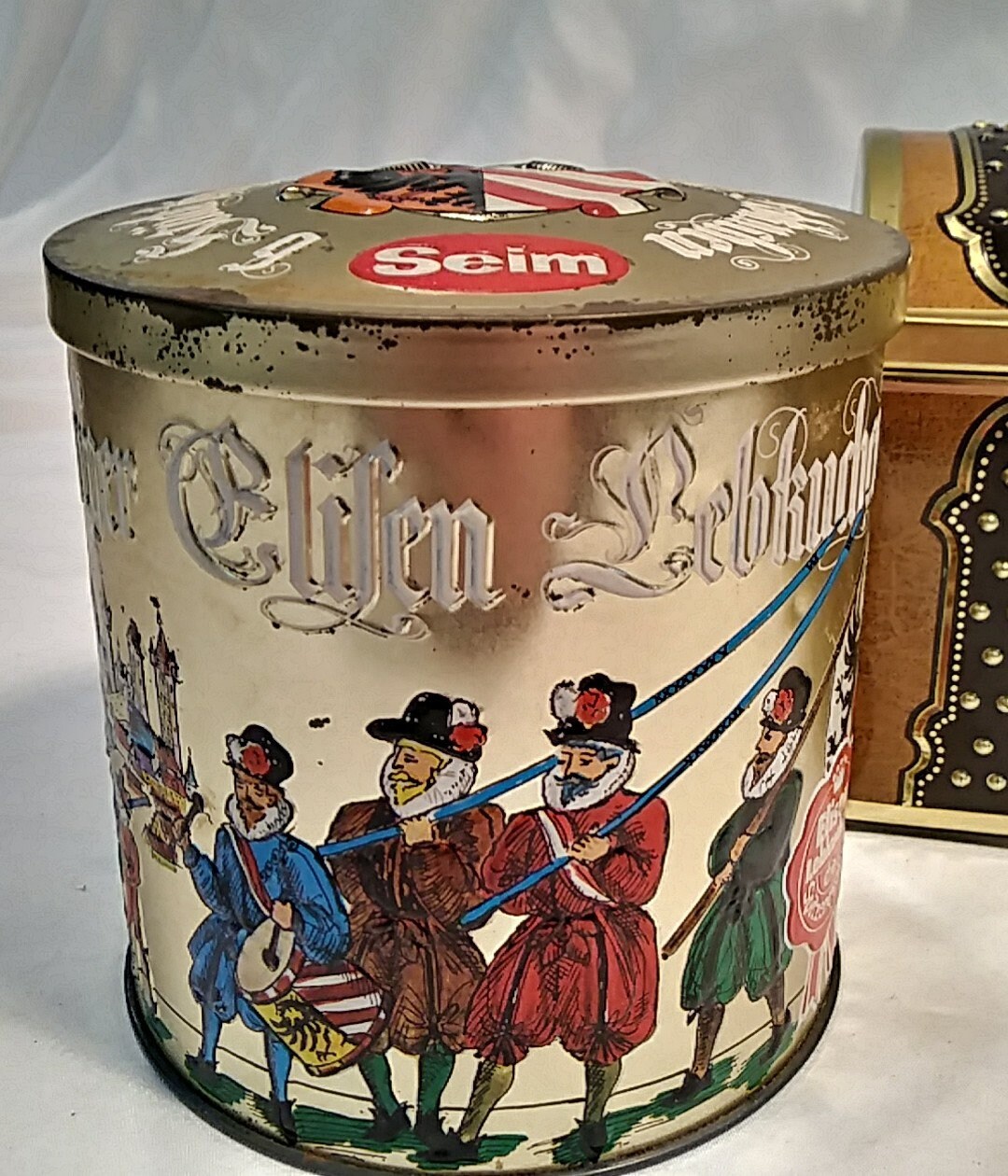 Three Vintage Seim German Biscuit Tins Vivid Color - Etsy