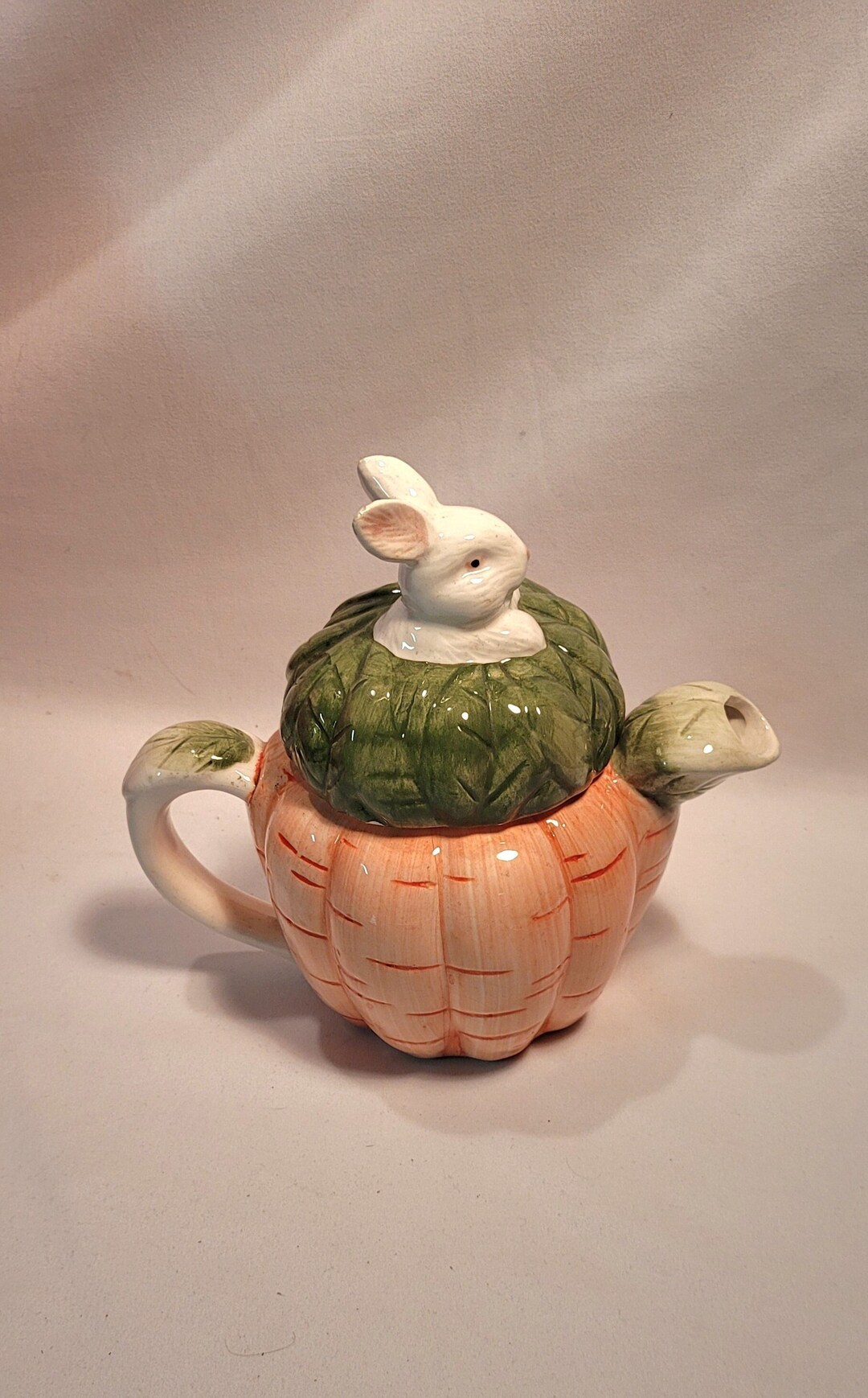 Easter Bunny Teapot - Vintage - Easter Decor - Etsy