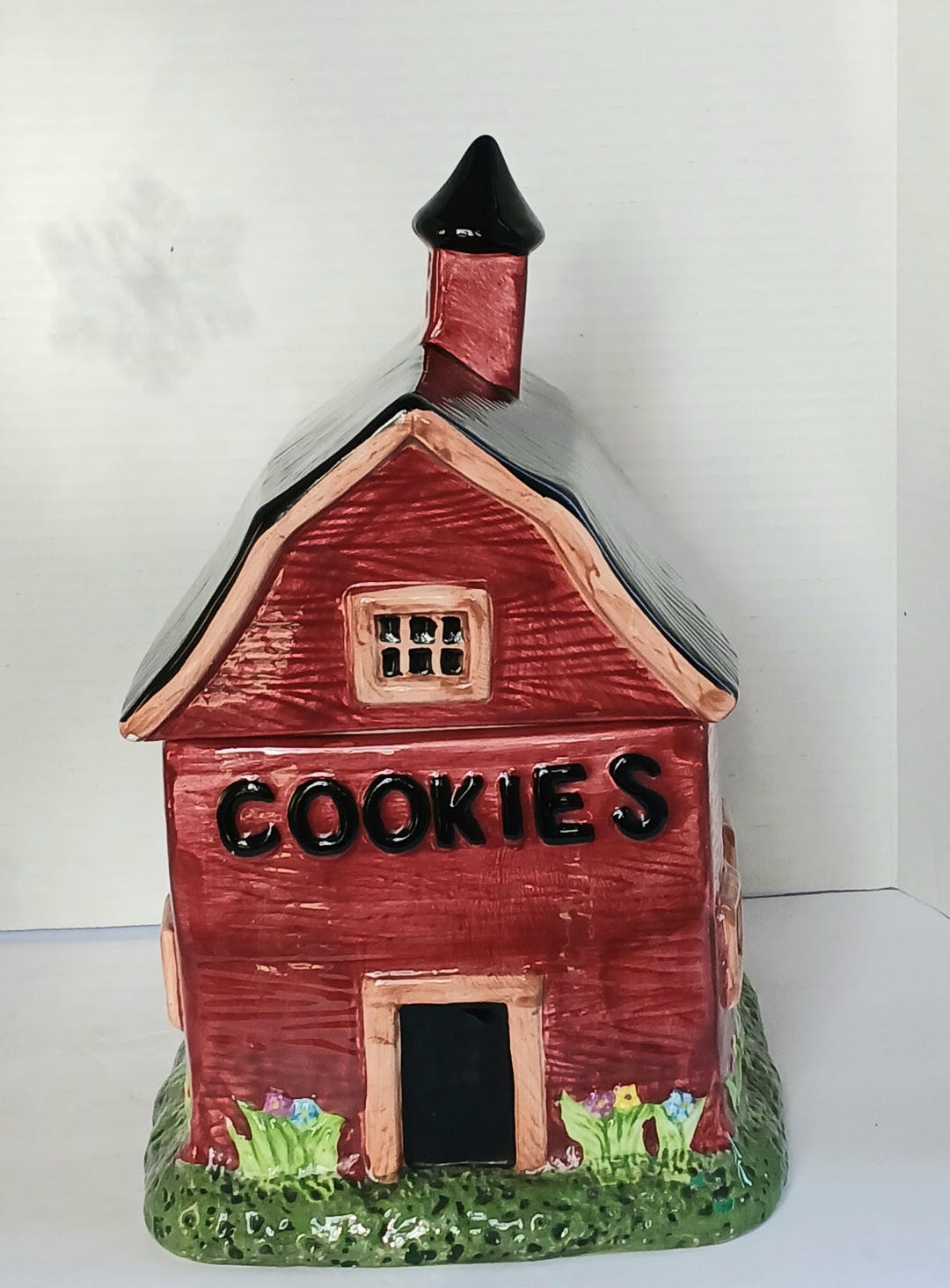 Warren Kimble Barn Cookie Jar by Sakura China - 1998 - Very Good ...