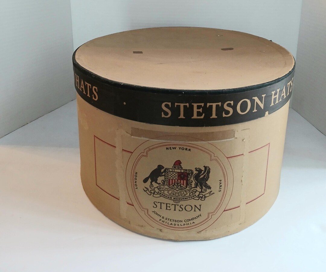 Vintage Stetson Hat Box - Good Condition - Form Inside - Zoom in on ...