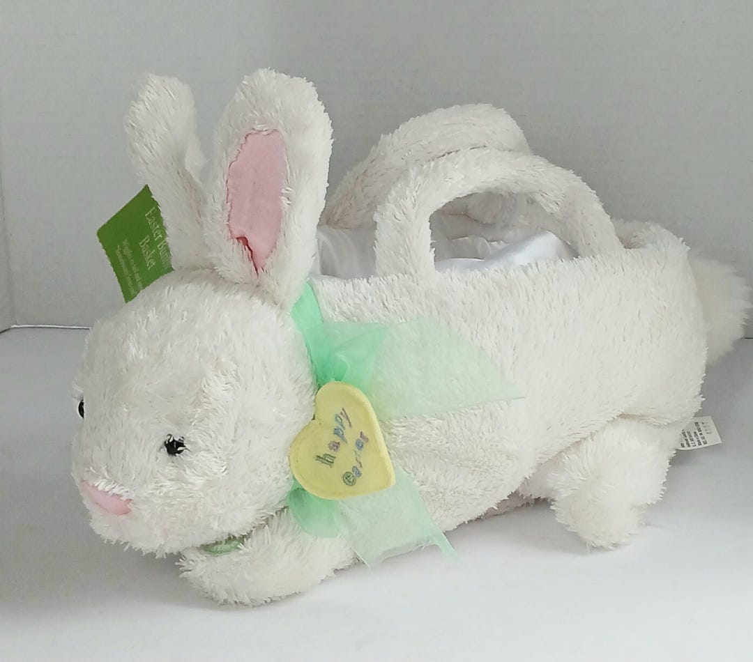 Vintage Hallmark Talking Bunny Easter Basket - Tail Wiggles Too! - 14 ...
