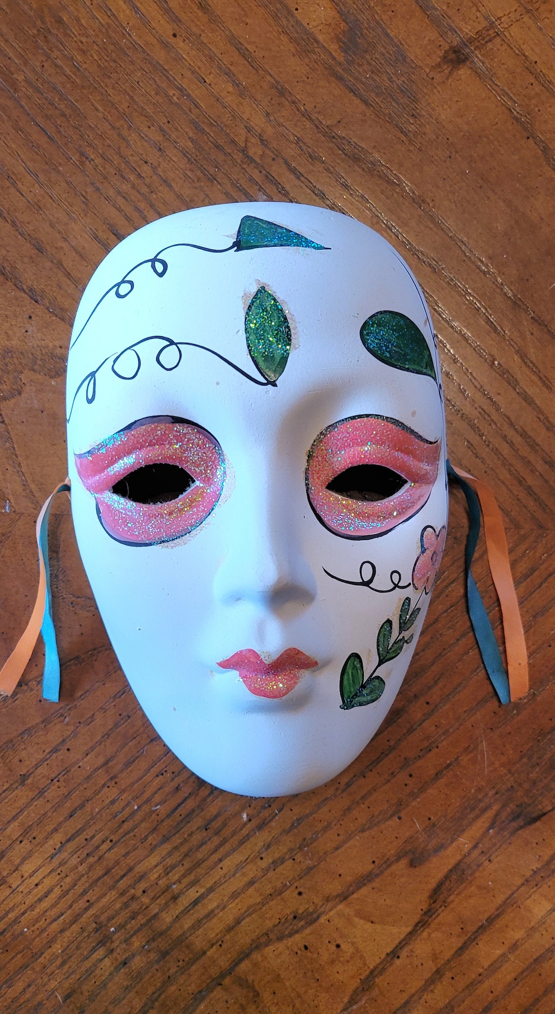Vintage Face Mask - Wall Décor - Ribbons - Etsy
