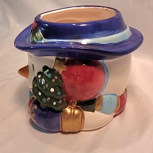 Snowman Planter Vintage Winter Decor Snowman Collection - Etsy