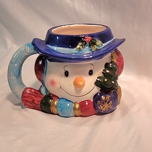 Snowman Planter Vintage Winter Decor Snowman Collection - Etsy