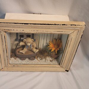 Teddy Bear Shadow Box Vintage Shower Gift Nursery Decor - Etsy