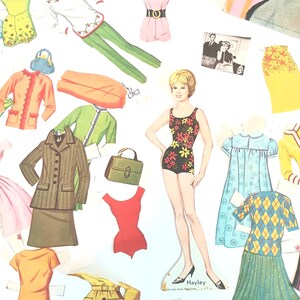 Vintage 1965 Hayley Mills Paper Dolls - That Darn Cat - Etsy