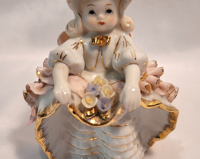 Geo Z Lefton Bloomer Girl Figurine - KW1698 - Porcelain - Etsy