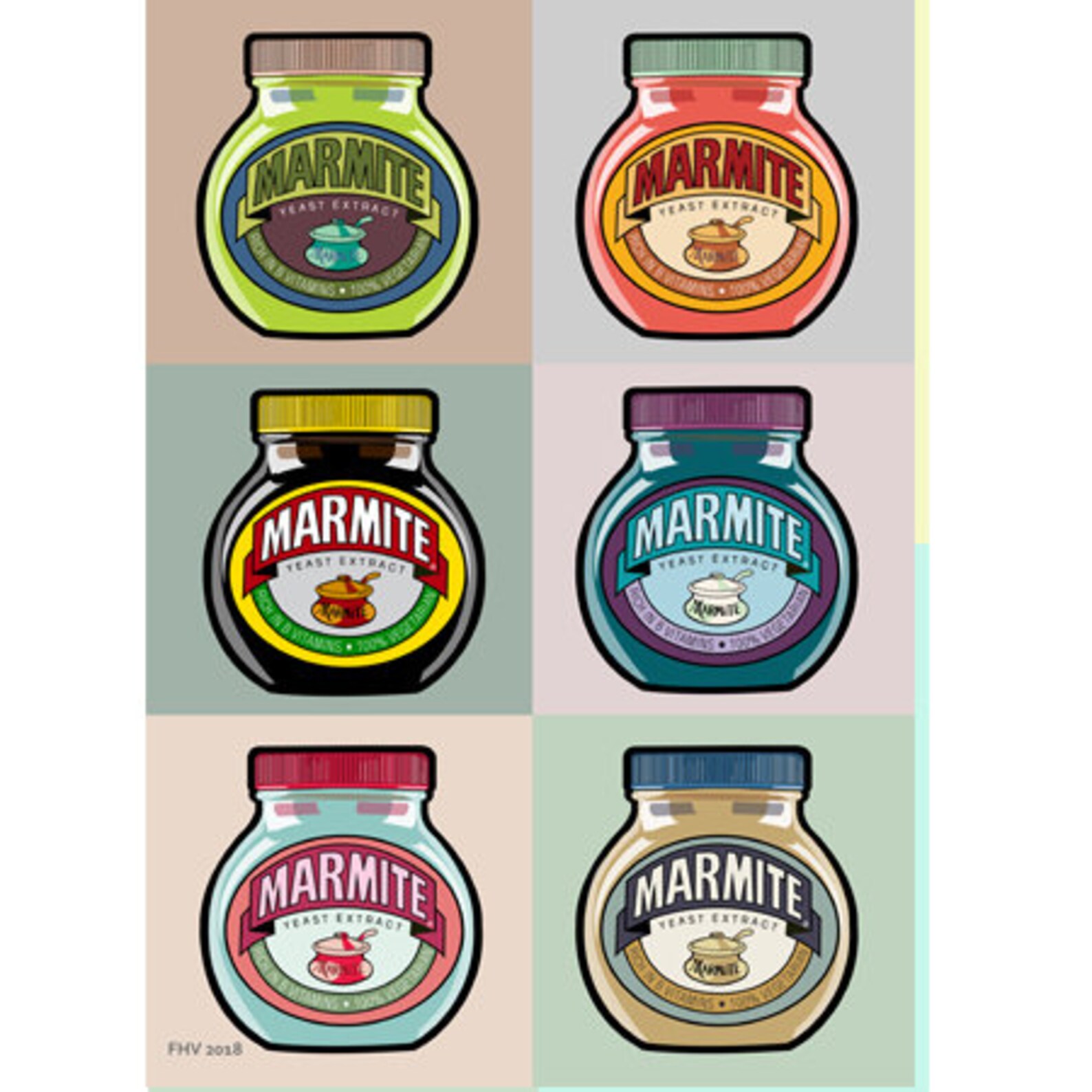 Marmite Poster Warhol Inspired | Etsy