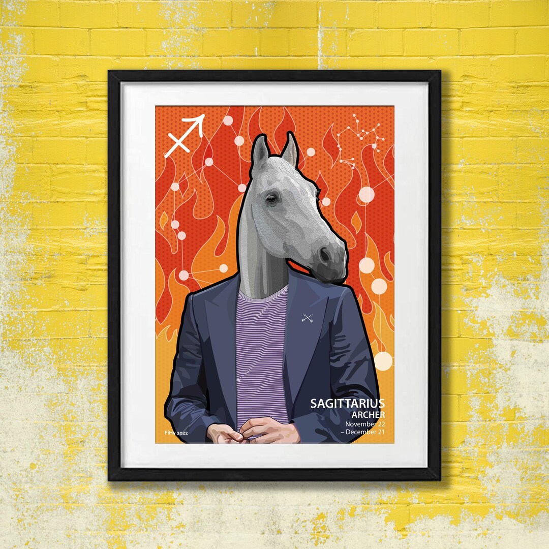 Sagittarius Star Sign Poster - Etsy