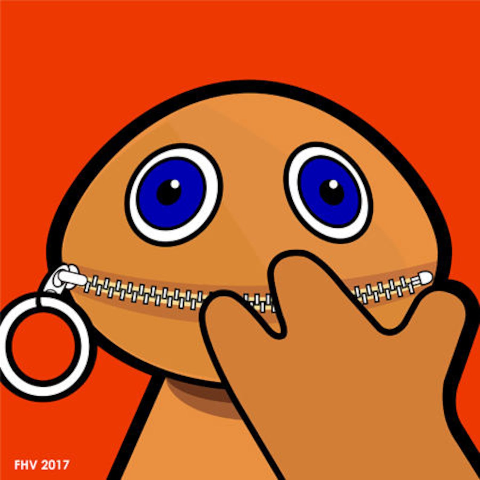 Zippy Rainbow speak No Evil Poster - Etsy