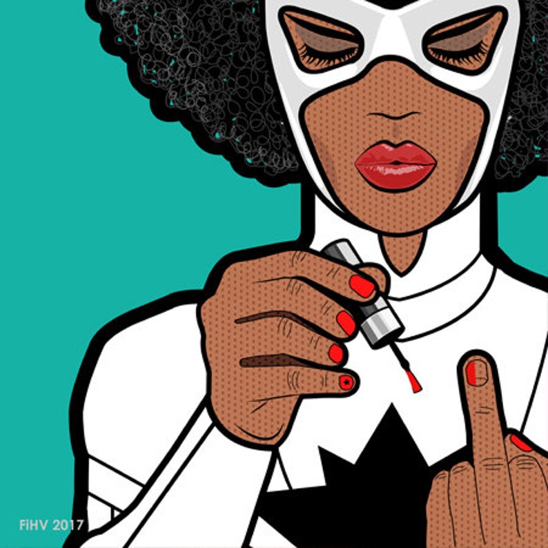 Sassy Spectrum FKA Captain Marvel Poster - Etsy