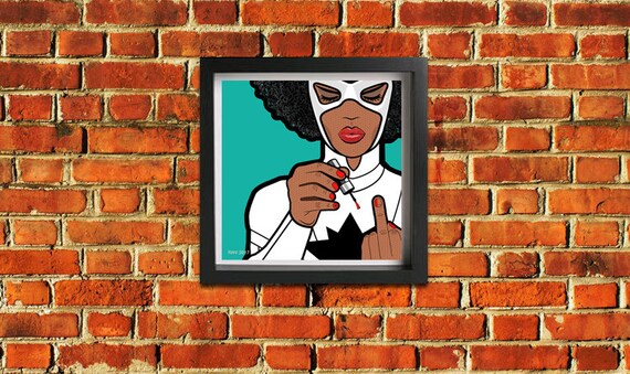 Sassy Spectrum FKA Captain Marvel Poster | Etsy