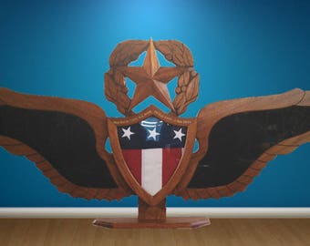 Navy Pilot Wings Shadow box | Etsy