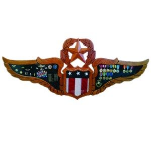 Air Force Pilot Wings Shadow Box - Etsy