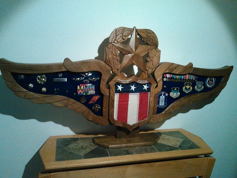 Air Force Pilot Wings Shadow Box Display Case - Etsy.de