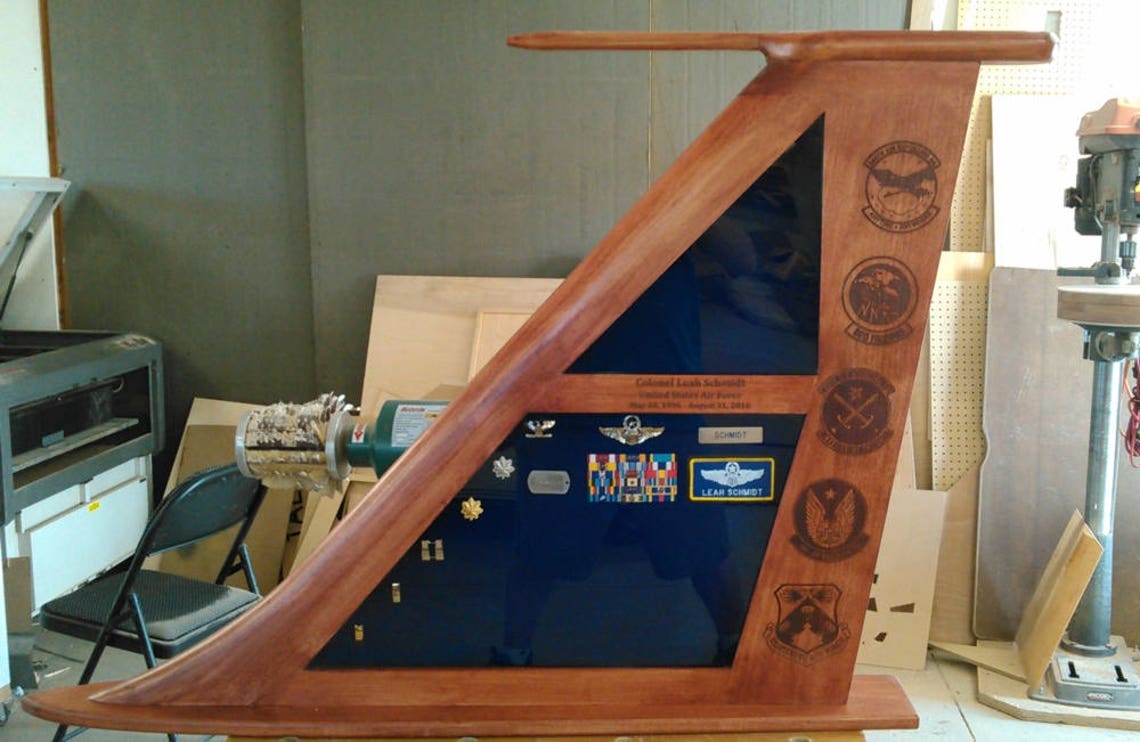 Aircraft Fin Flash Shadow Box various Styles | Etsy