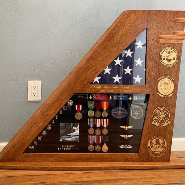 Military Retirement Shadow Box - Etsy