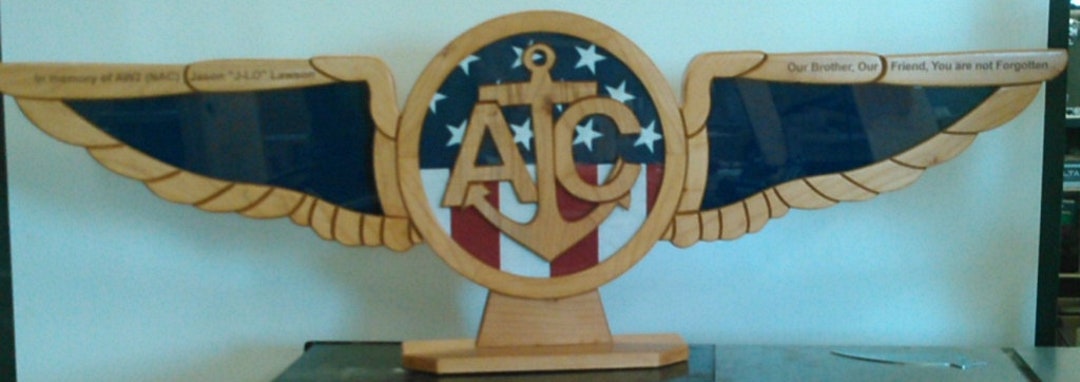 Air Crew Wings Shadow Box - Etsy