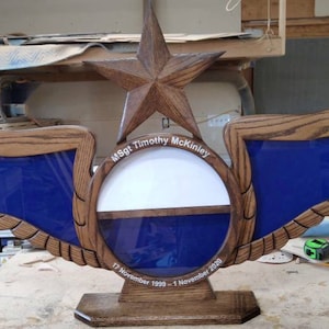 Air Force Enlisted Air Crew Wings Shadow Box - Etsy