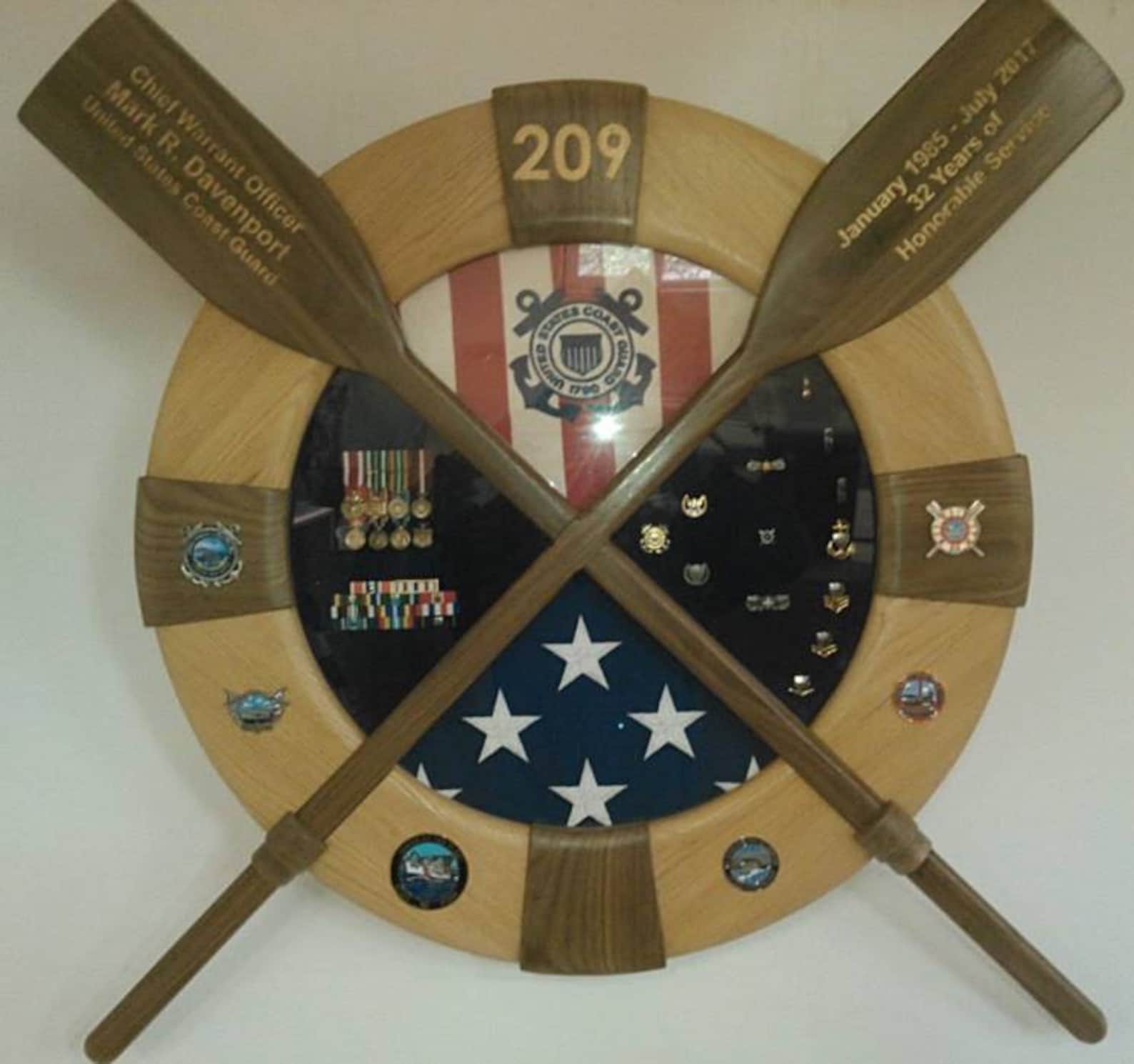 USCG Surfman Shadow Box Display - Etsy