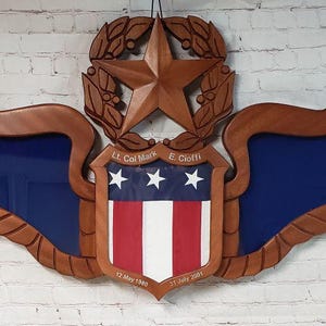 Air Force Pilot Wings Shadow Box - Etsy