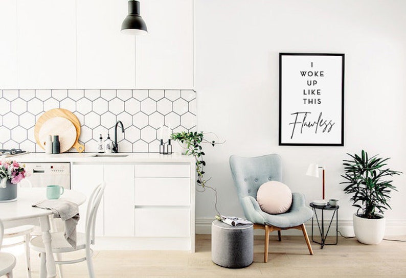 I Woke Up Like This Flawless Beyonce Printable Print Etsy