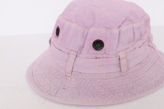 vintage lavender DENIM bucket hat vintage color block… - Gem