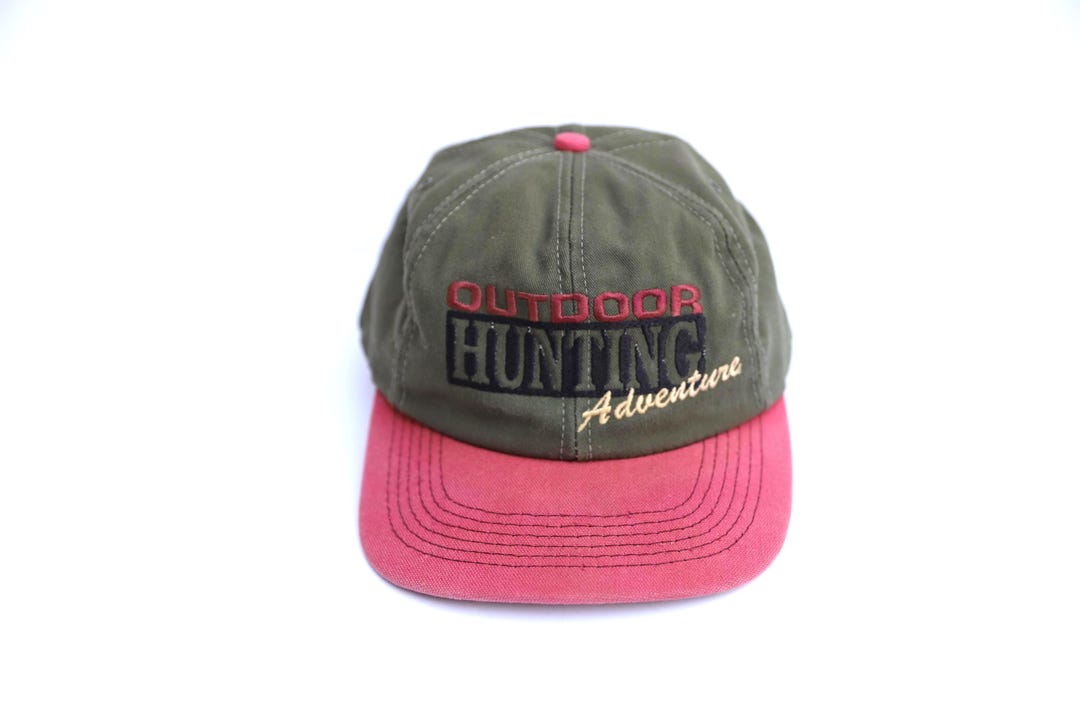 Vintage OUTDOOR Hunting ADVENTURE 1990s Color Block Dad Hat Cap Vintage ...