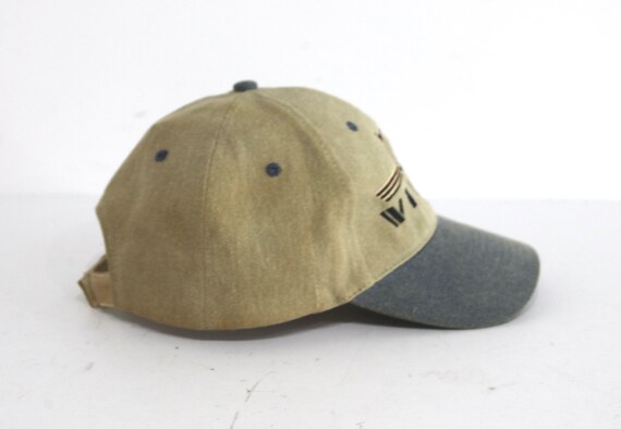 vintage CREAM & grey WILLY'S 1990s baseball hat snapb… - Gem