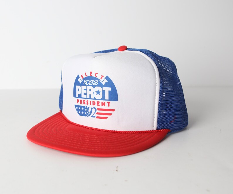 Vintage 1992 Elect ROSS PEROT Third Party Independent PRESIDENT Hat ...