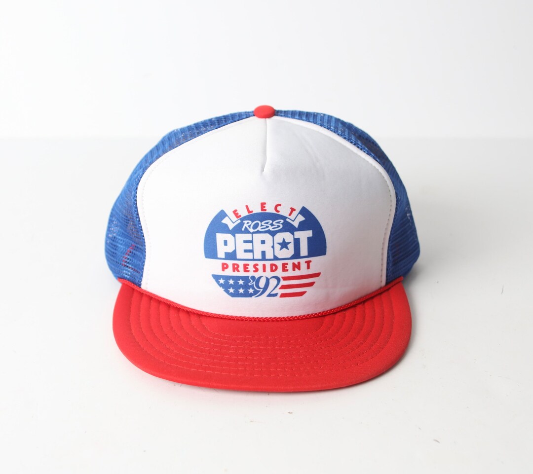 Vintage 1992 Elect ROSS PEROT Third Party Independent PRESIDENT Hat ...