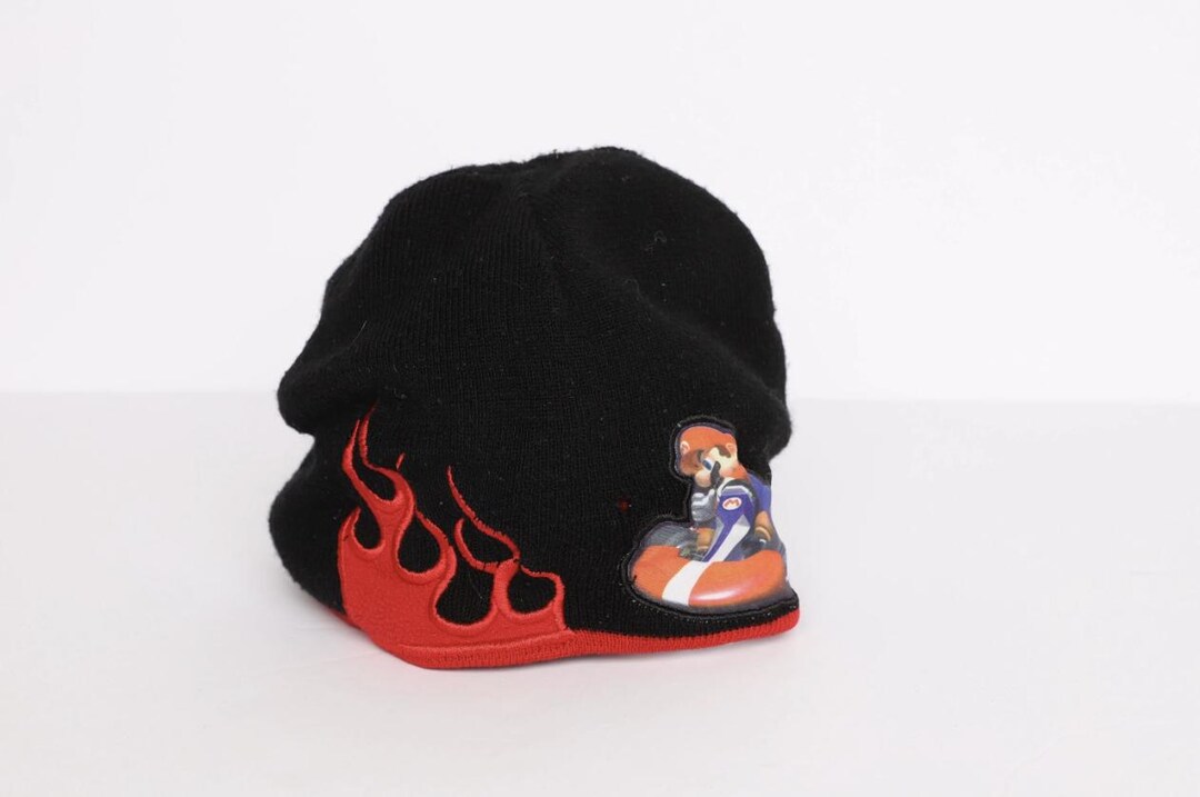 Vintage SUPER MARIO KART Reversible -- Two Hats in One -- Winter Y2k ...