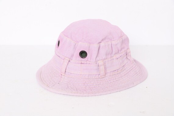 vintage lavender DENIM bucket hat vintage color block… - Gem